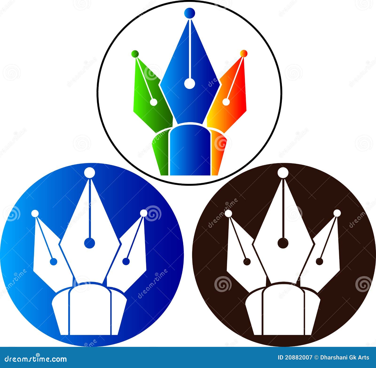 Pen logo stock vector. Illustration of abstract, design - 20882007