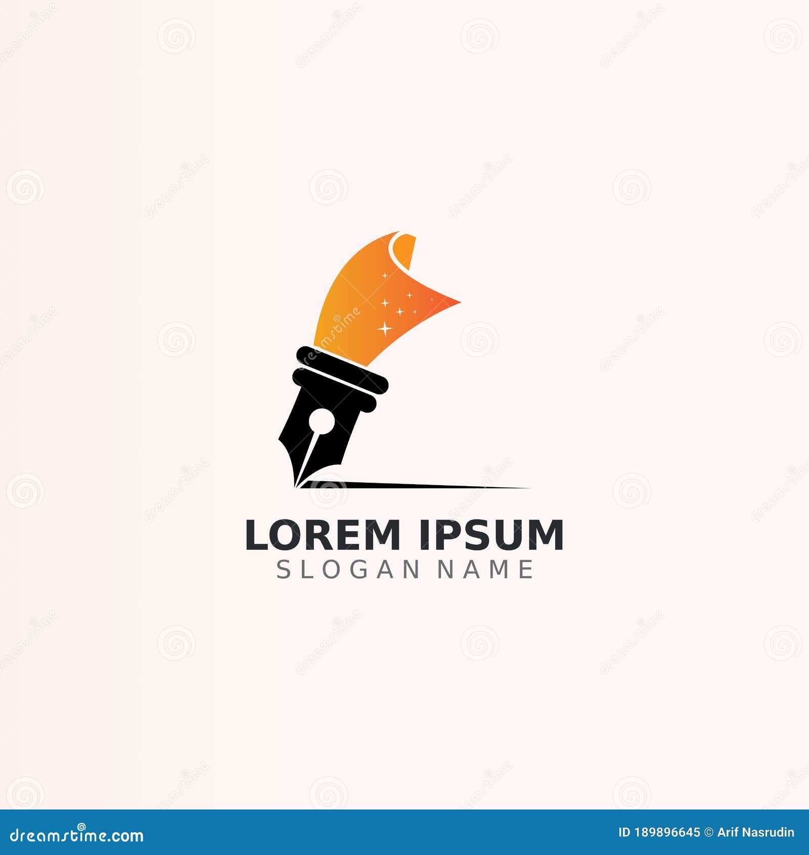 Pen Logo Inspiration Creative Concept Template Unique Vector Design ...
