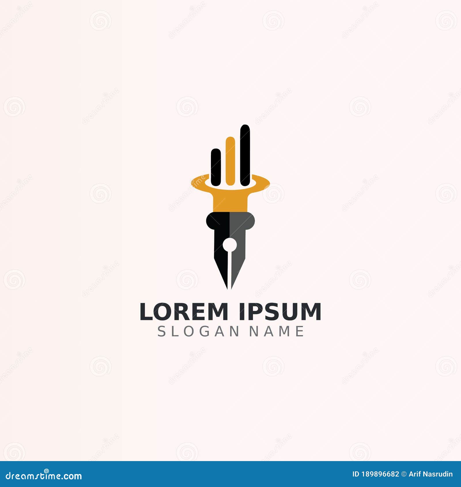 Pen Logo Inspiration Creative Concept Template Unique Vector Design ...