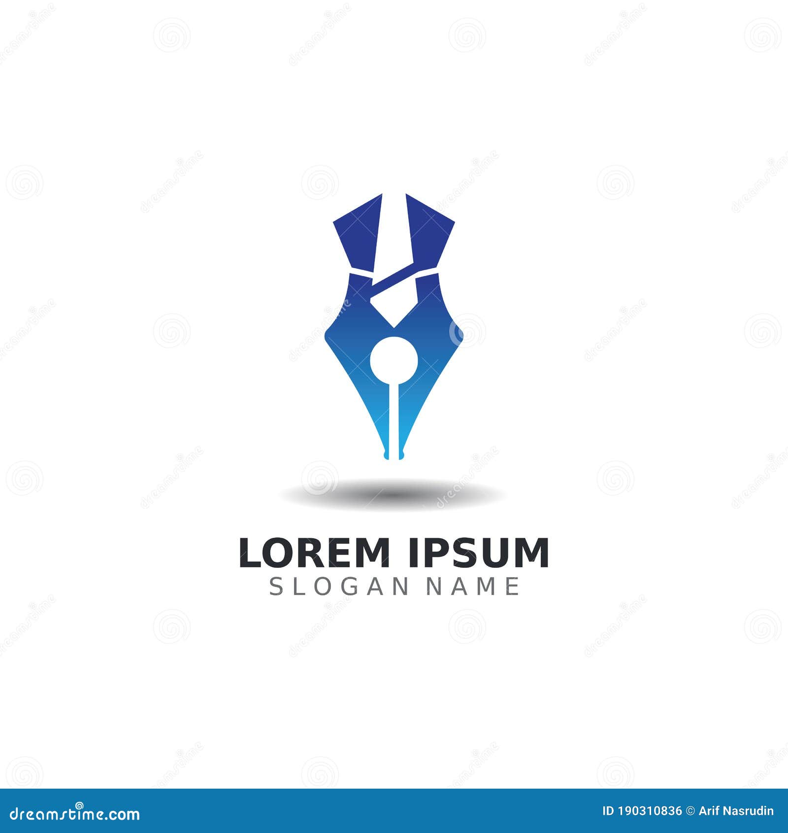 Pen Logo Inspiration Creative Concept Template Unique Vector Design ...