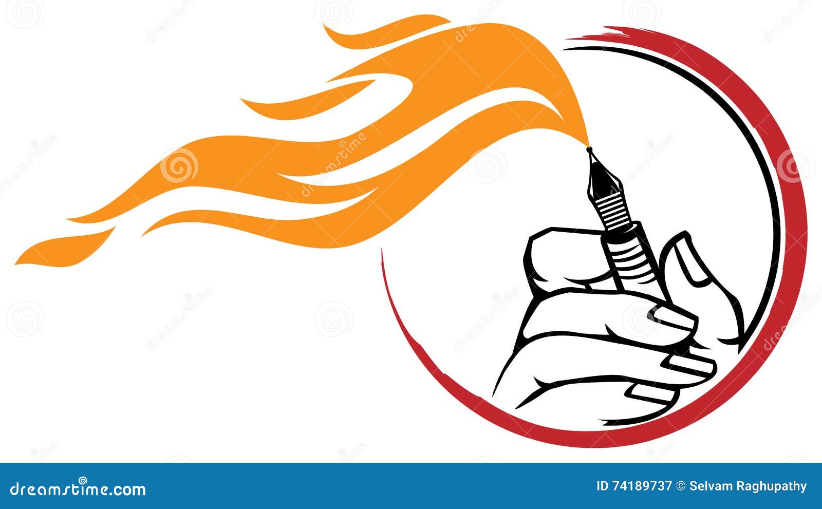 Pen logo stock vector. Illustration of communications - 74189737