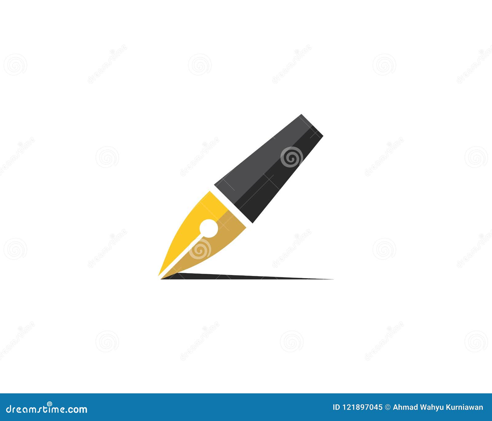 Pen Logo template stock vector. Illustration of element - 121897045