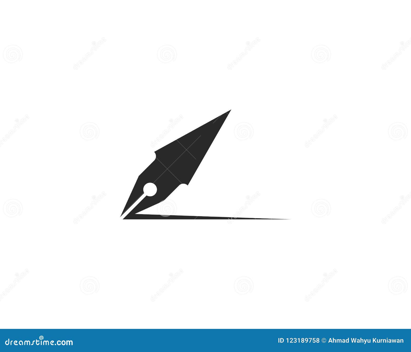 Pen Logo template stock vector. Illustration of writing - 123189758