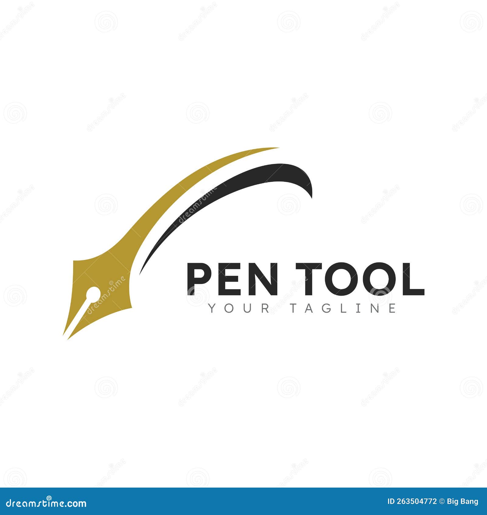 Pen Logo Tool Gradient Colorful Style Vector Stock Vector ...