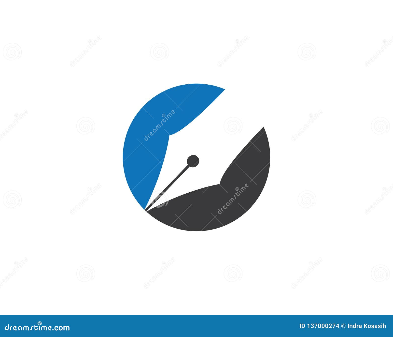 Pen logo vector stock vector. Illustration of white - 137000274