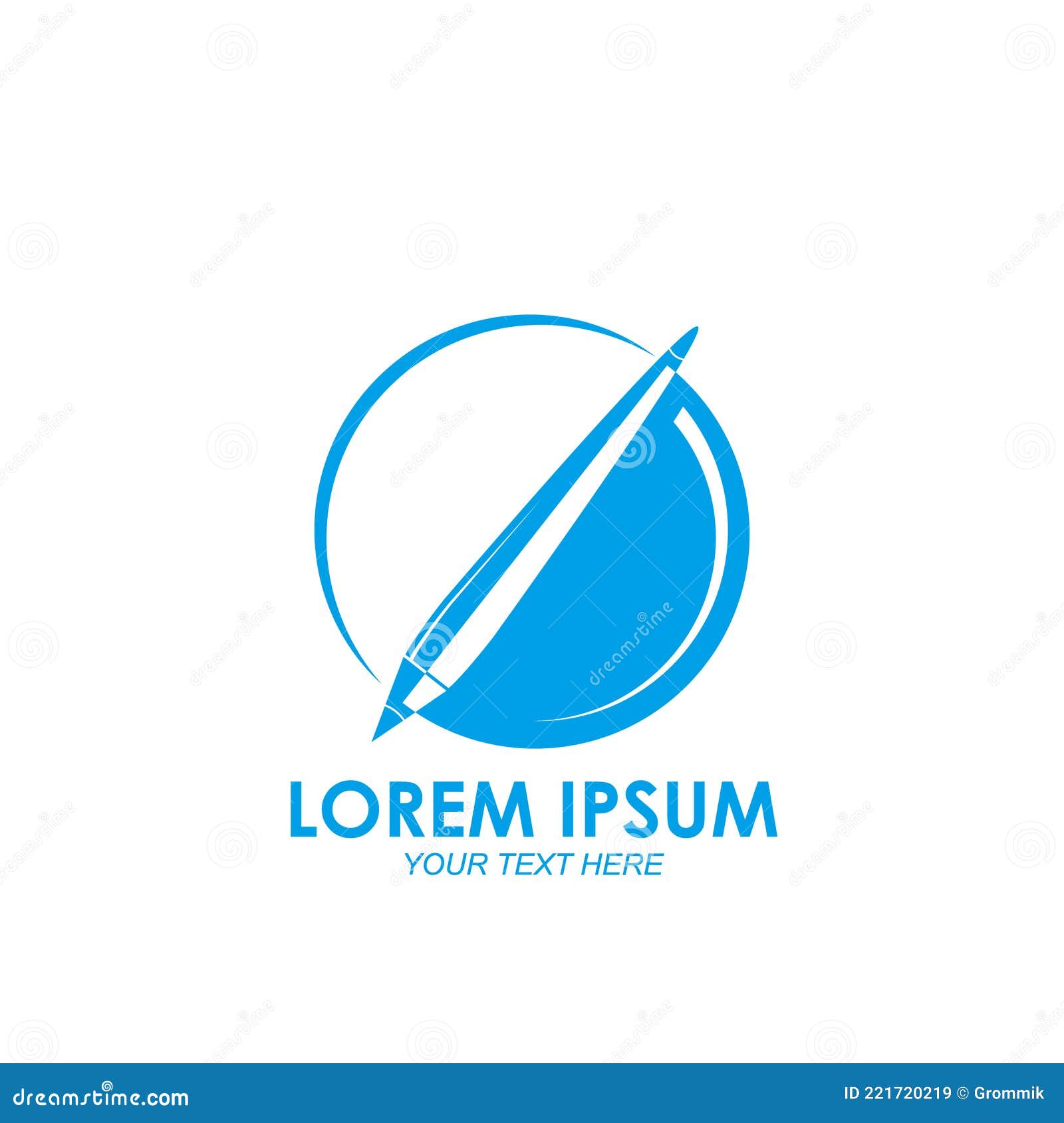 Pen Logo. Vector Illustration for Logo, Websites, Apps, Stickers and ...