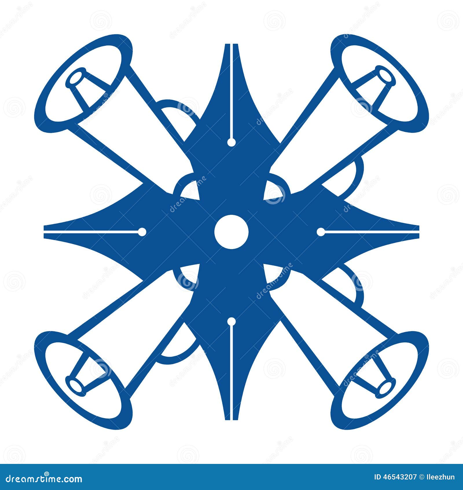 Pen Loudspeaker Symbol stock illustration. Illustration of business ...