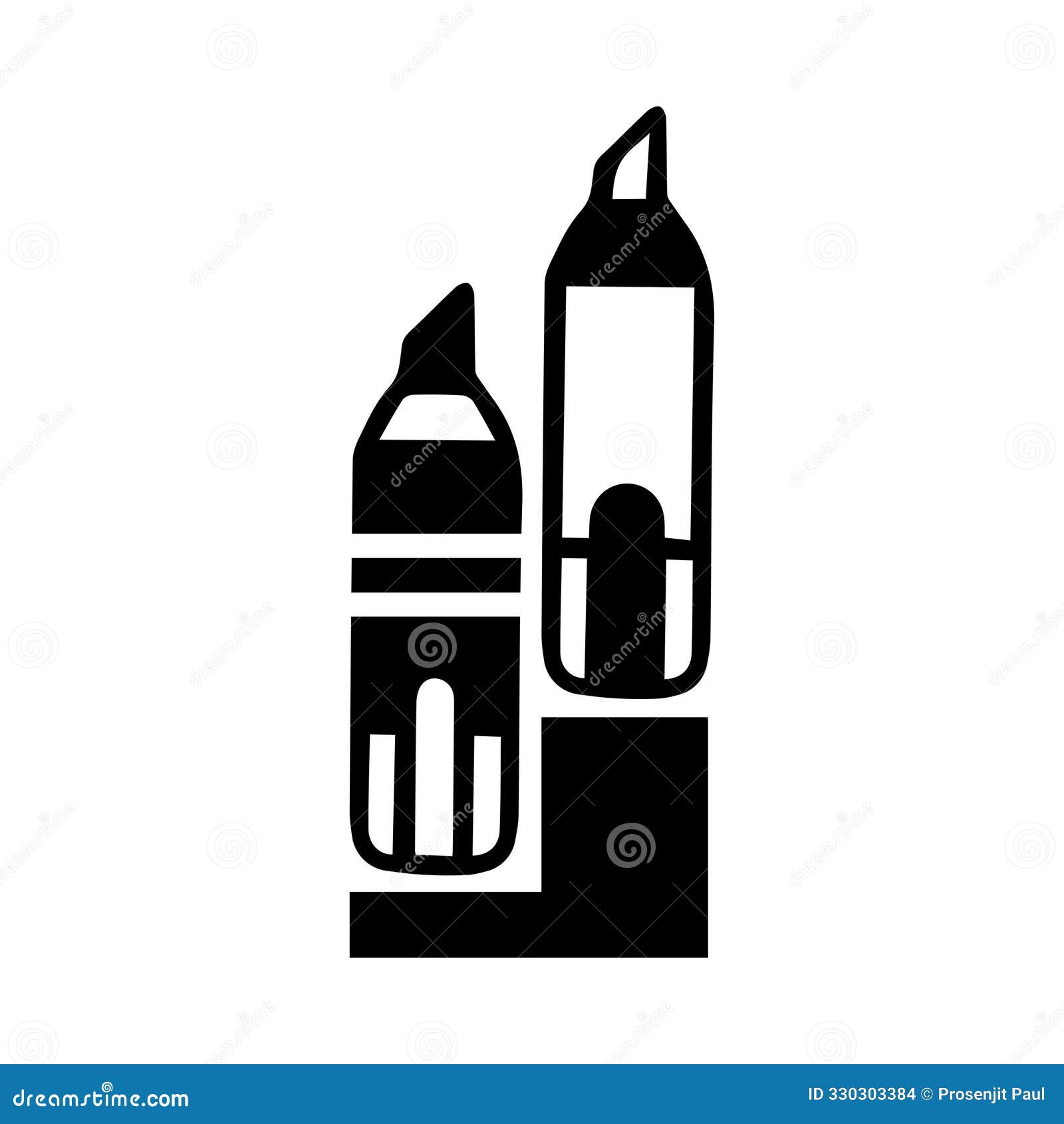 Pen, Marker, Highlighter, Underline Pen, Marker Highlighter Icon Stock ...