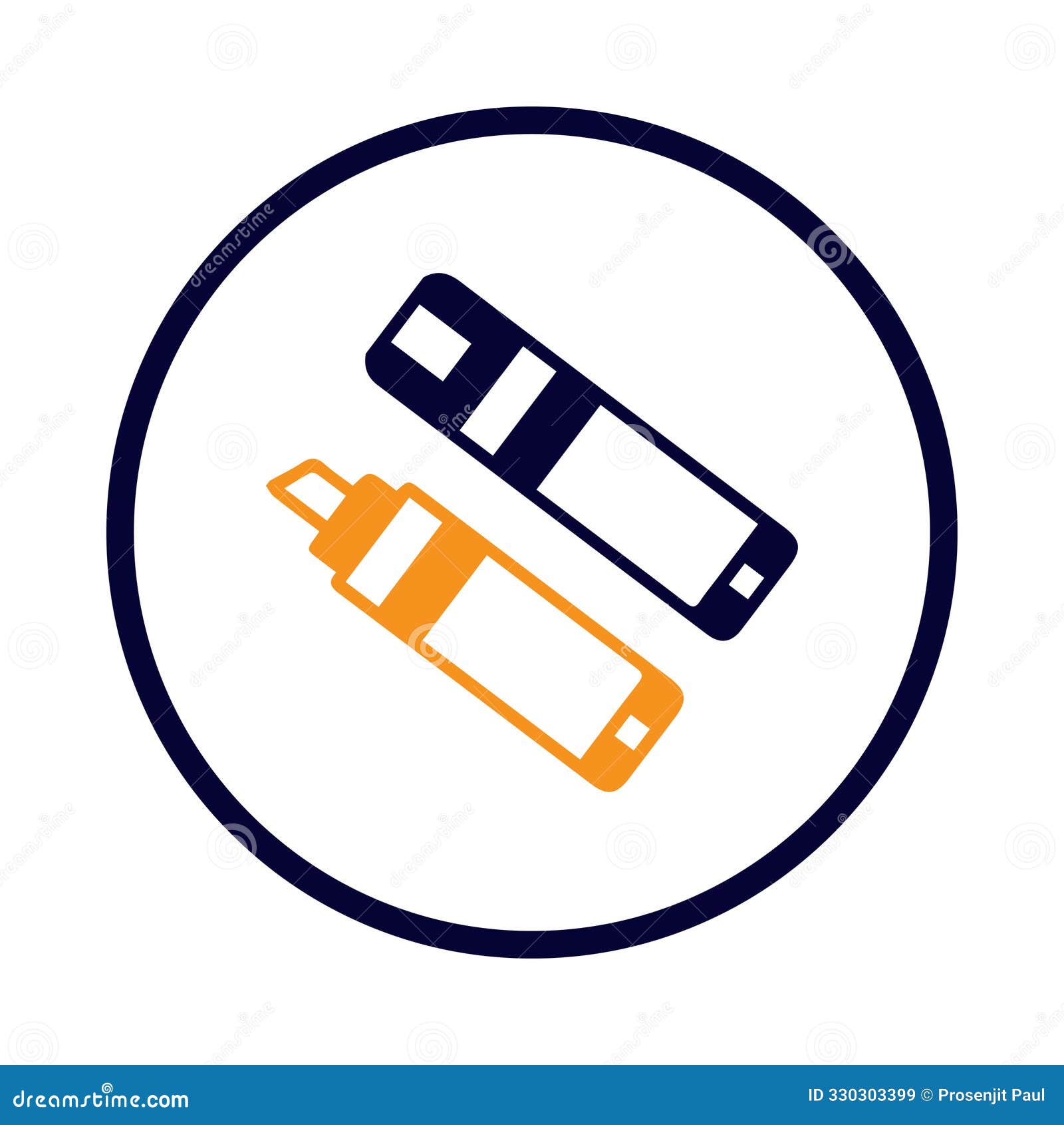 Pen, Marker, Highlighter, Underline Pen, Marker Highlighter Icon Stock ...