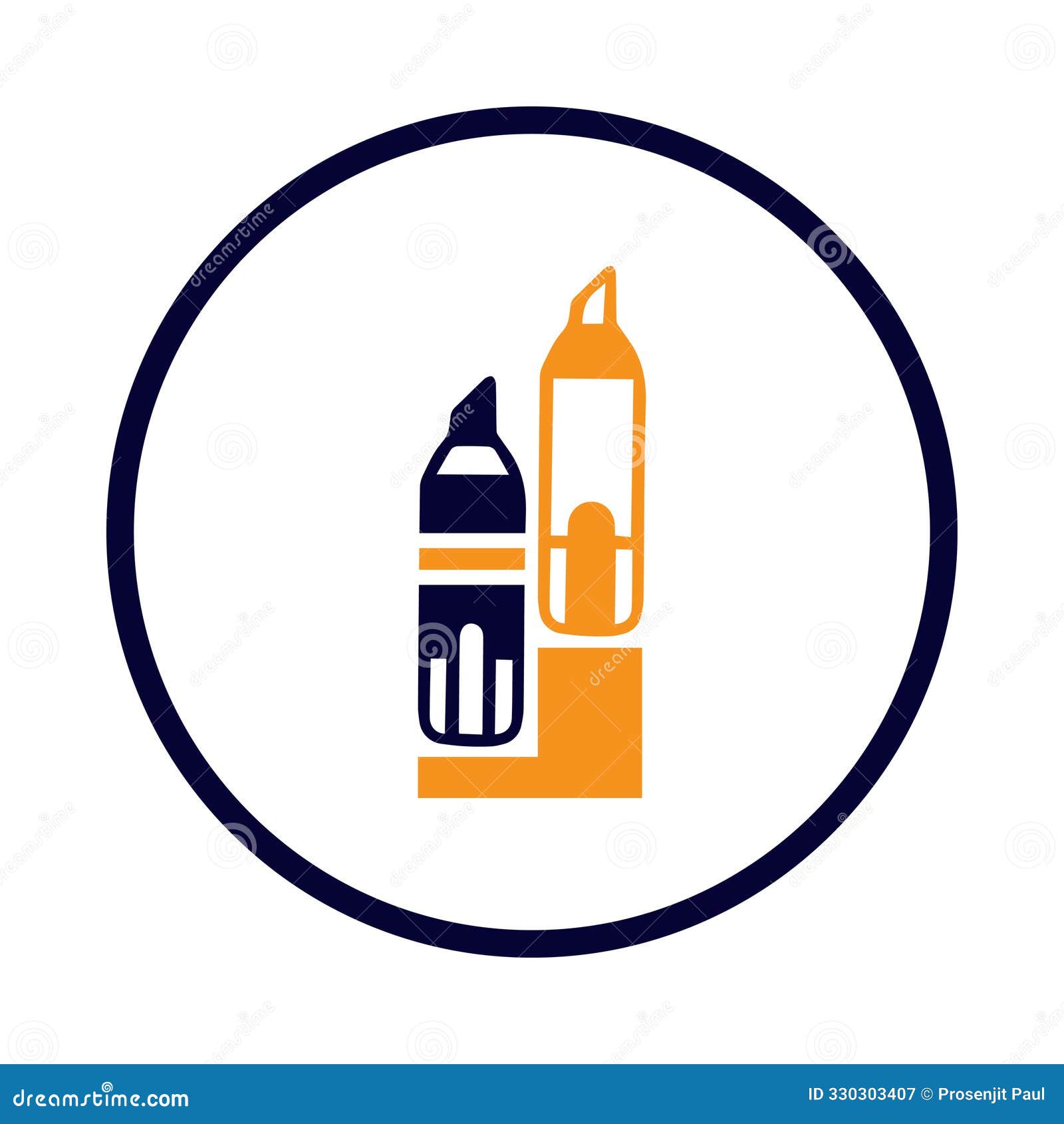 Pen, Marker, Highlighter, Underline Pen, Marker Highlighter Icon Stock ...