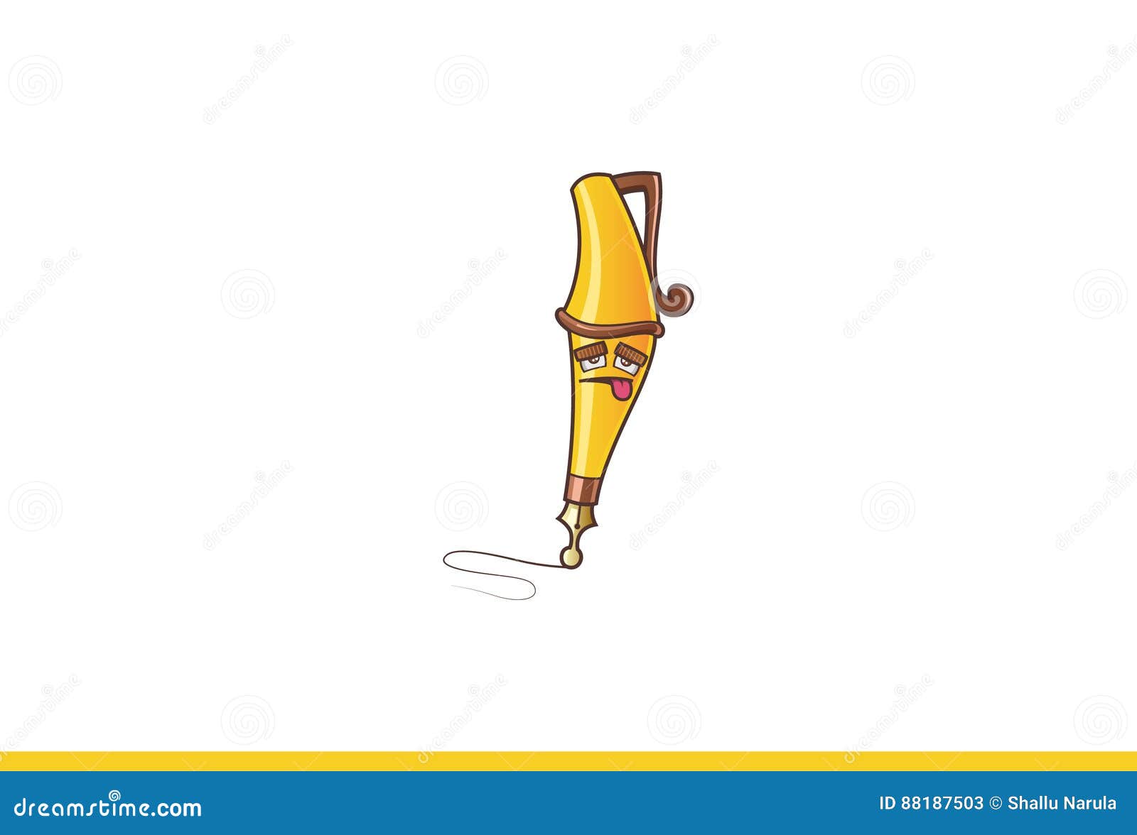 Pen Monster Tired lindo stock de ilustración. Ilustración de monstruo ...