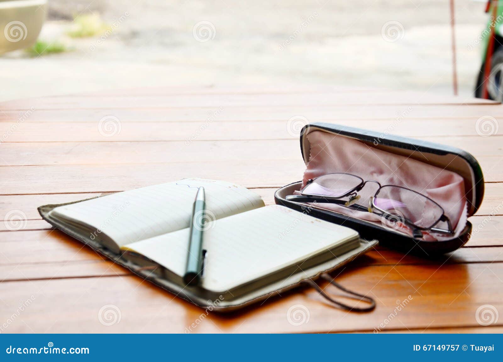 Pen on Note Book and Spectacles Glasses Stock Image - Image of ...