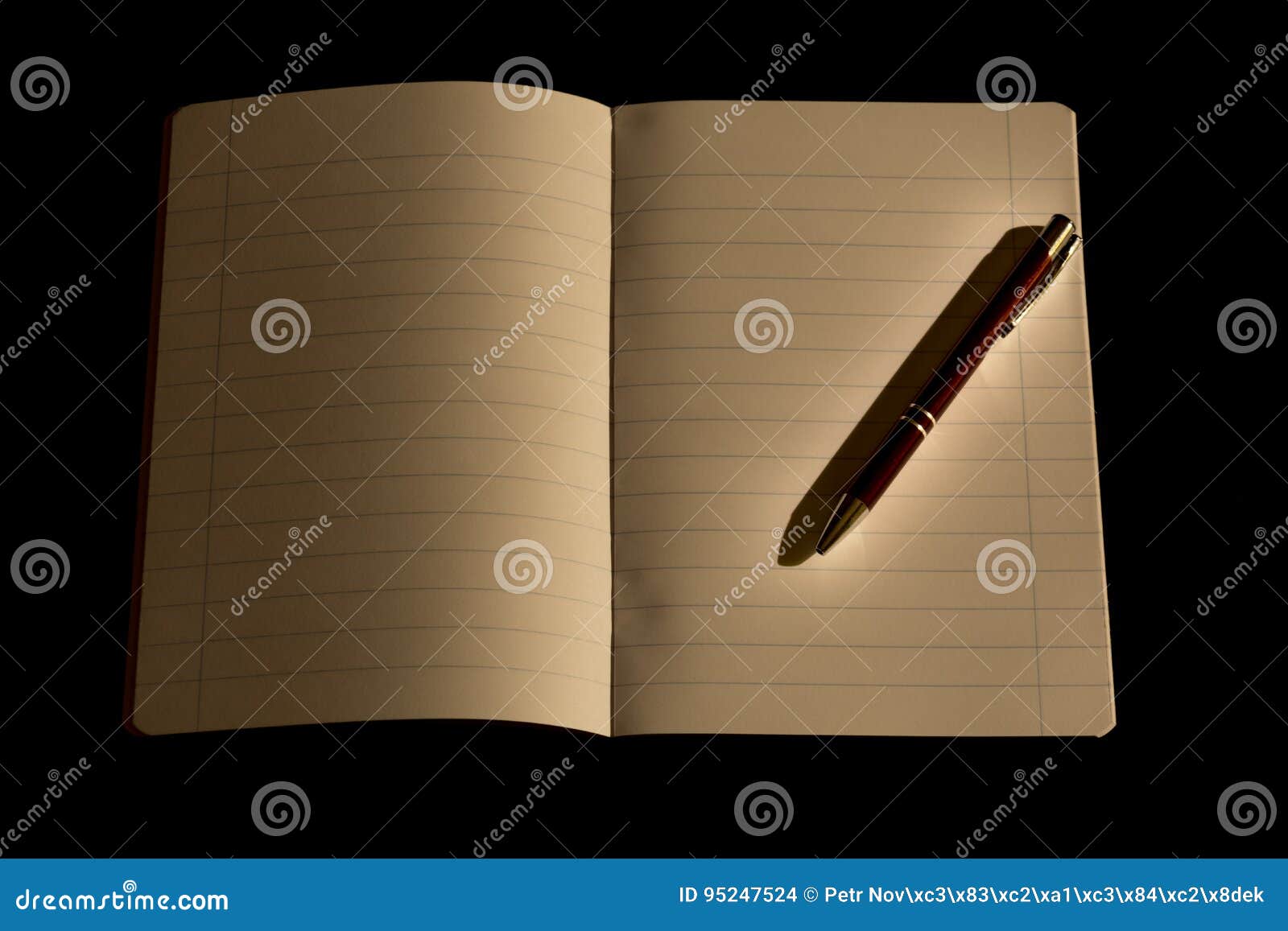 Pen and note stock photo. Image of school, note, open - 95247524
