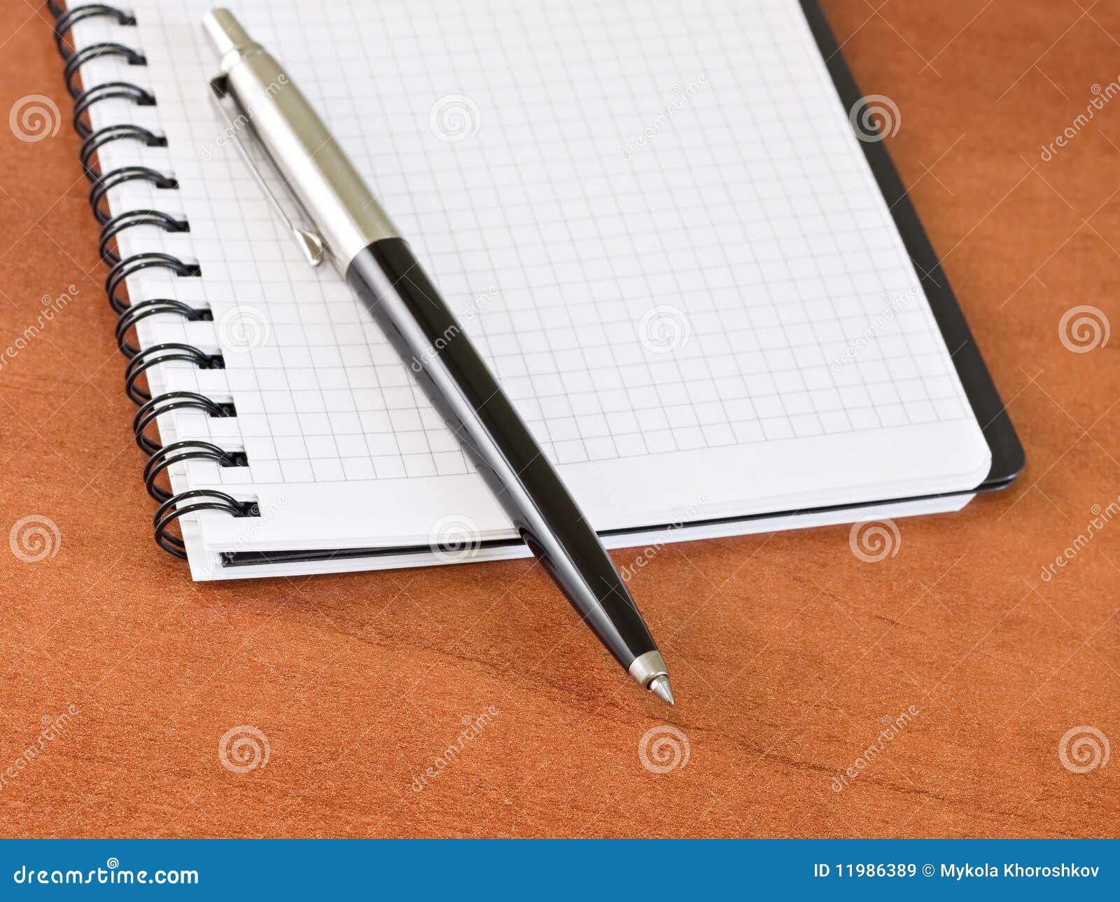Pen on notebook stock image. Image of plan, single, close - 11986389