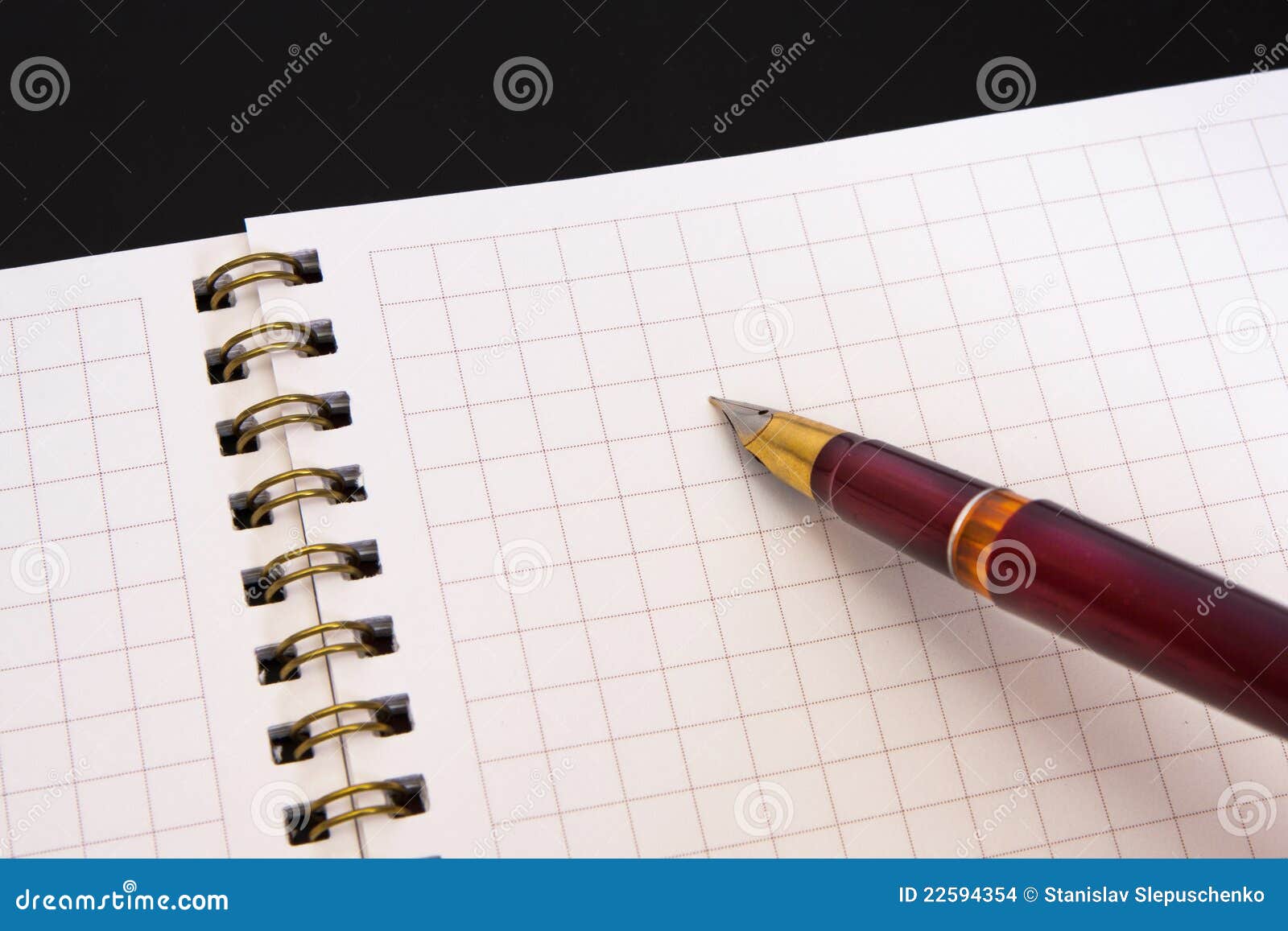 Pen and notebook stock photo. Image of communication - 22594354