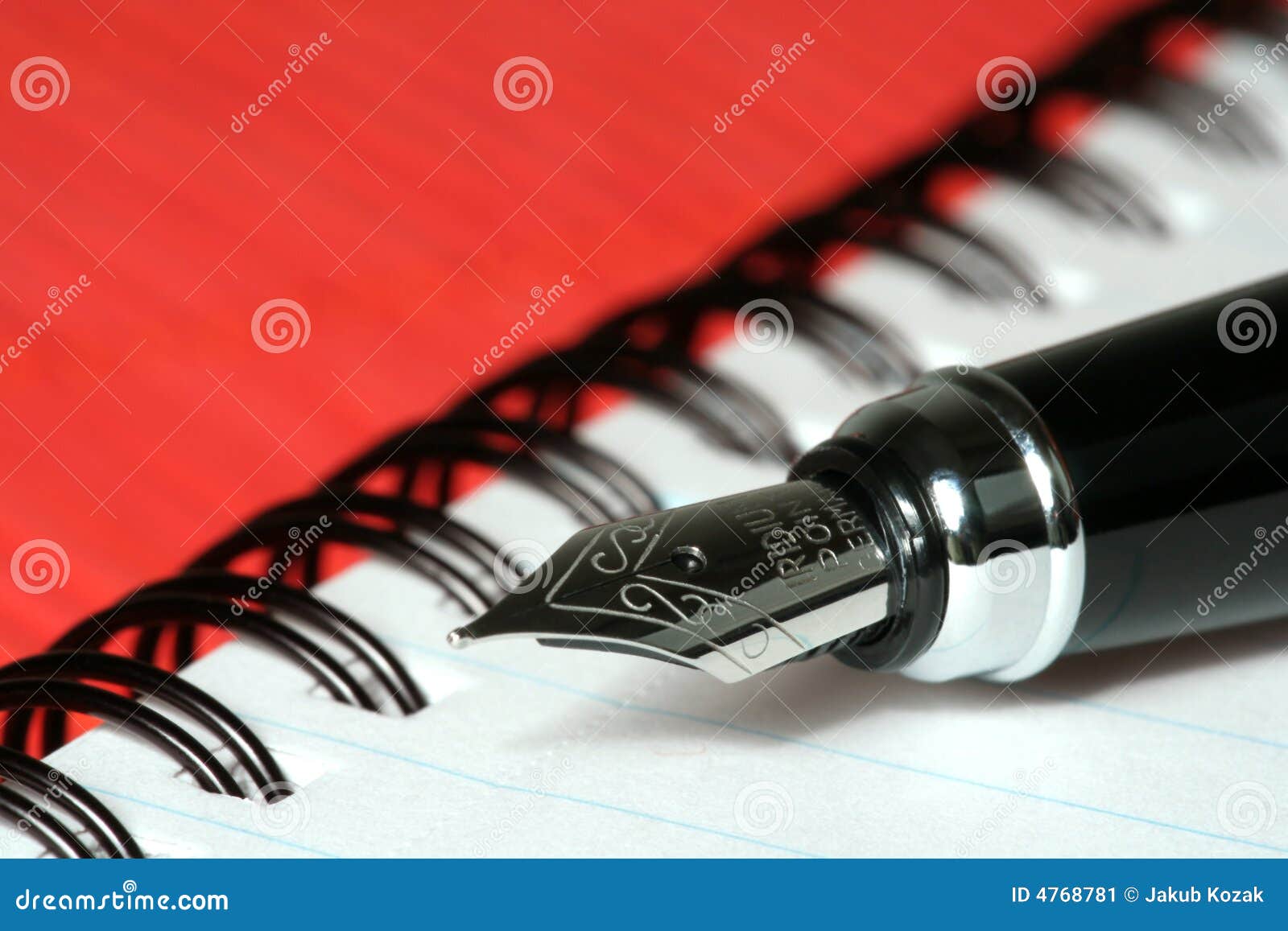 Pen with notebook stock image. Image of contract, handwriting - 4768781
