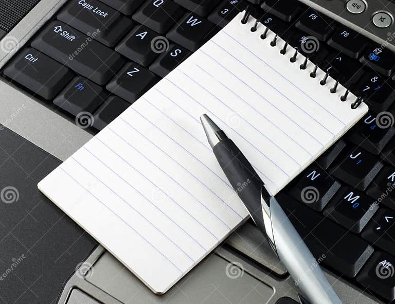 Pen Notebook Computer stock photo. Image of creative, mobility - 5932356