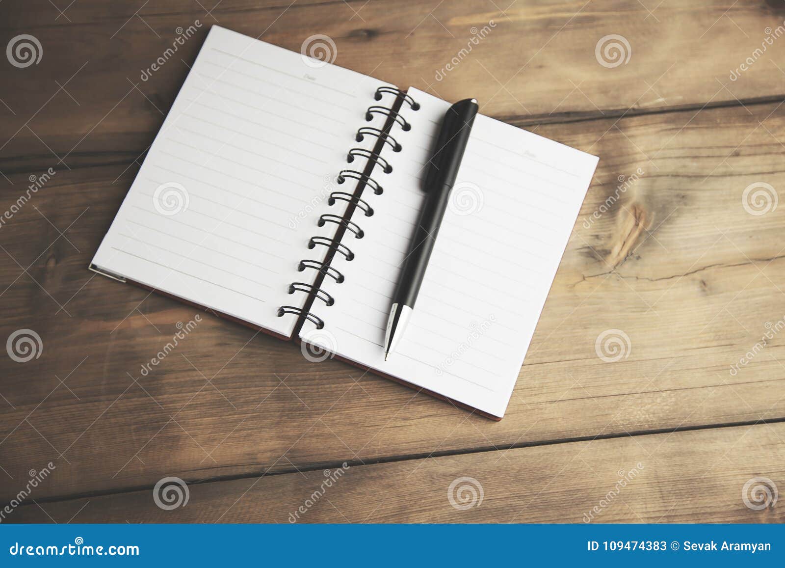 Pen on notebook stock image. Image of close, organizer - 109474383