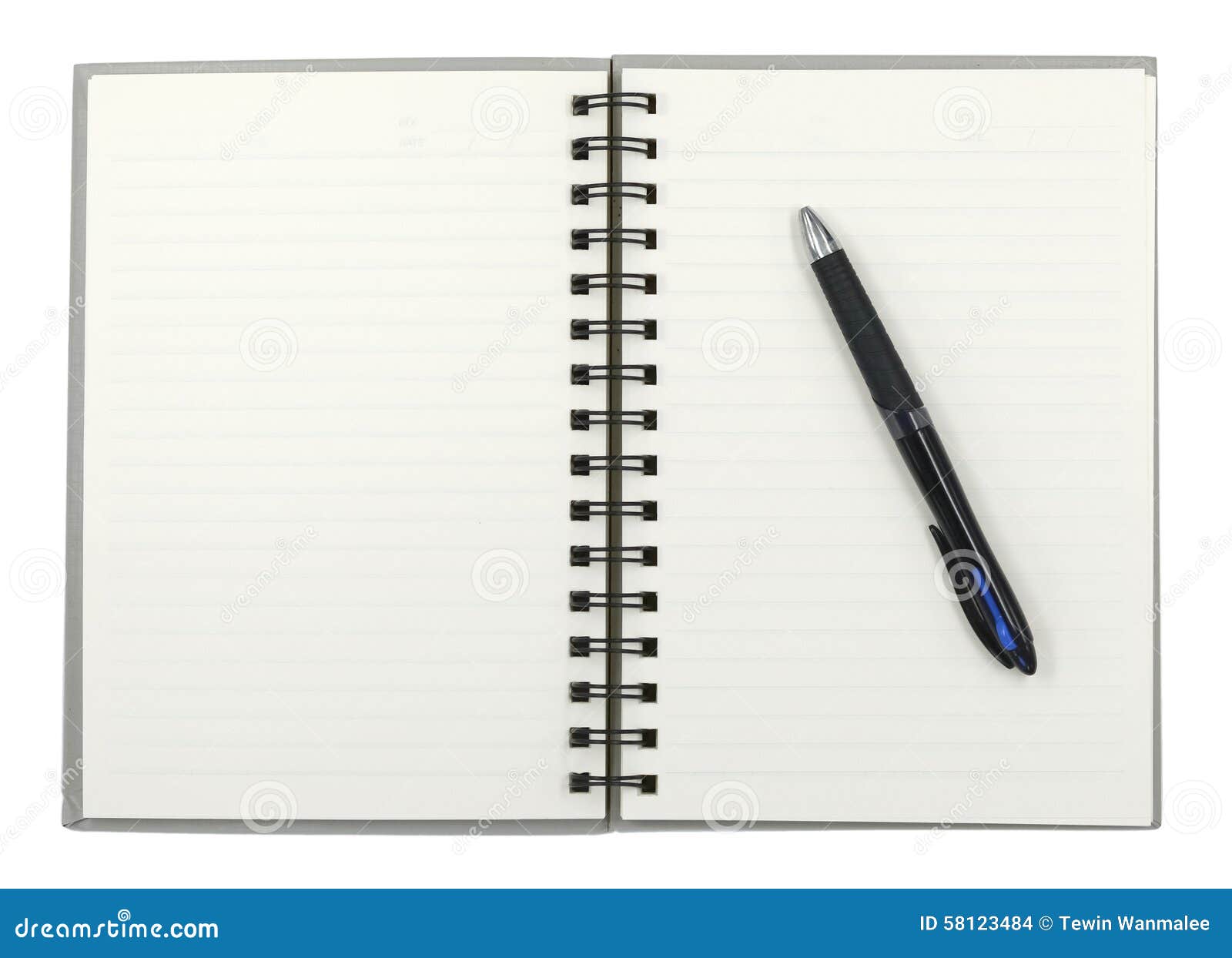 Pen and notebook stock photo. Image of horizontal, folder - 58123484