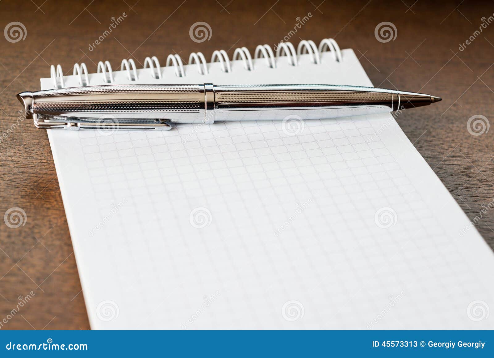 Pen and the Notebook on Wooden Table Stock Image - Image of inspiration ...