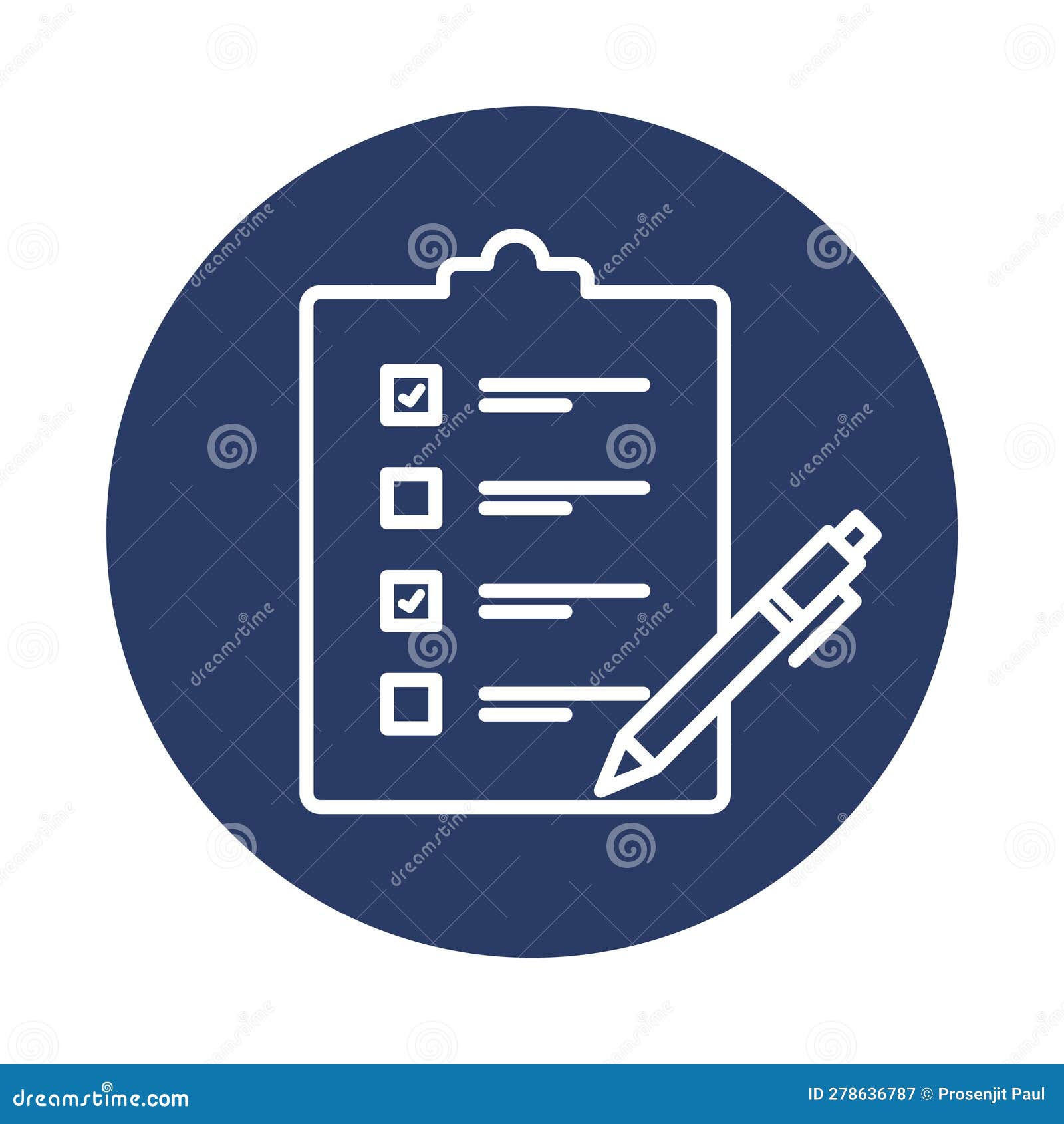 Pen Notepad, Report, Order, Report Writing Icon Stock Vector ...