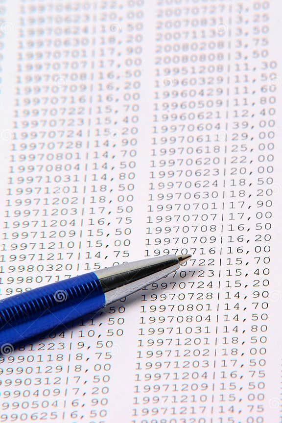 Pen with numbers stock image. Image of figures, hand - 68580059