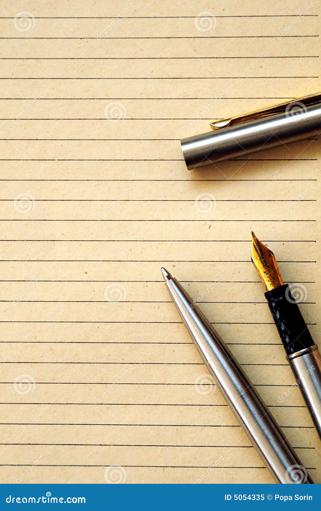 Pen and Old Paper stock image. Image of antic, supply - 5054335