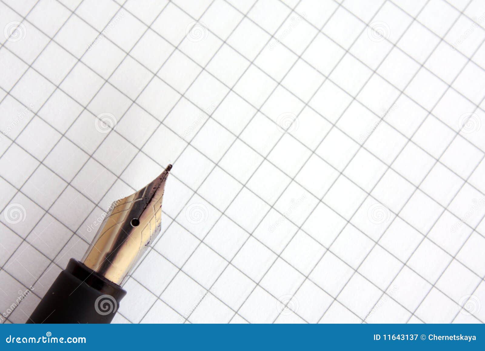 Pen op papier stock afbeelding. Image of zilver, schrijf - 11643137