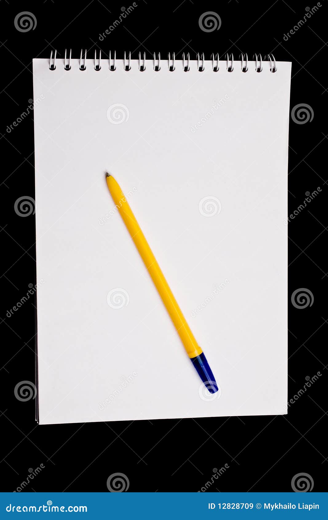 Pen op papier stock afbeelding. Image of zaken, schoon - 12828709