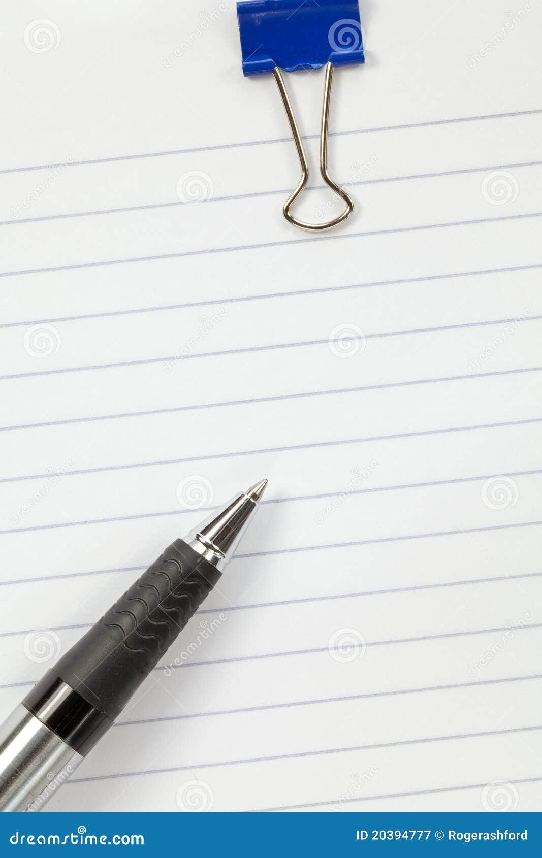 Pen and pad stock image. Image of message, attach, clip - 20394777