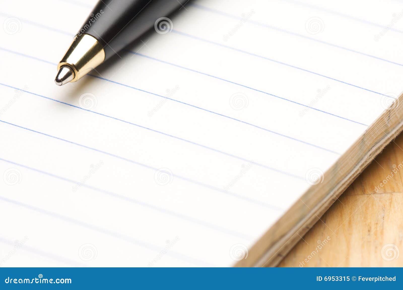 Pen and Pad of Paper stock image. Image of feather, business - 6953315