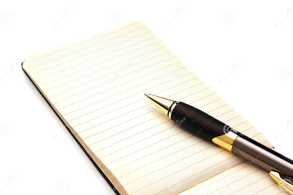 Pen and paper stock photo. Image of black, writing, paper - 10018768