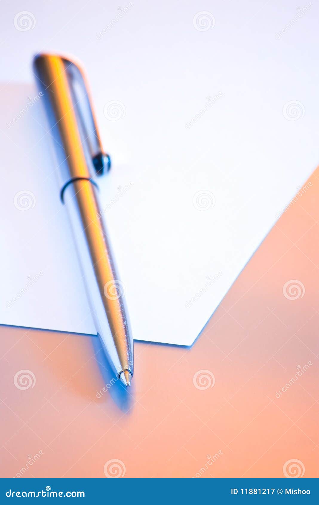 Pen on paper stock image. Image of note, empty, closeup - 11881217