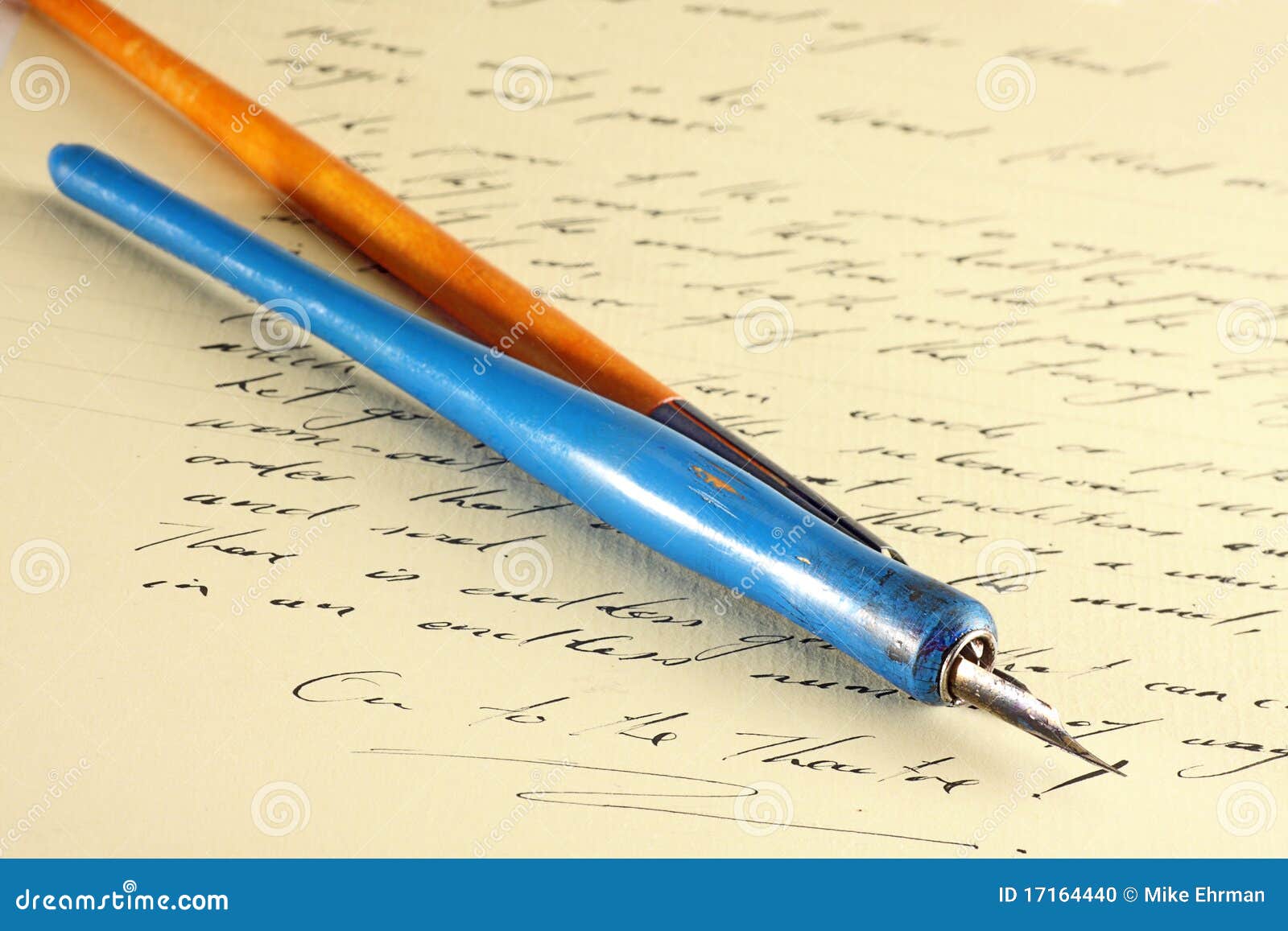 Pen and paper stock photo. Image of traditional, note - 17164440