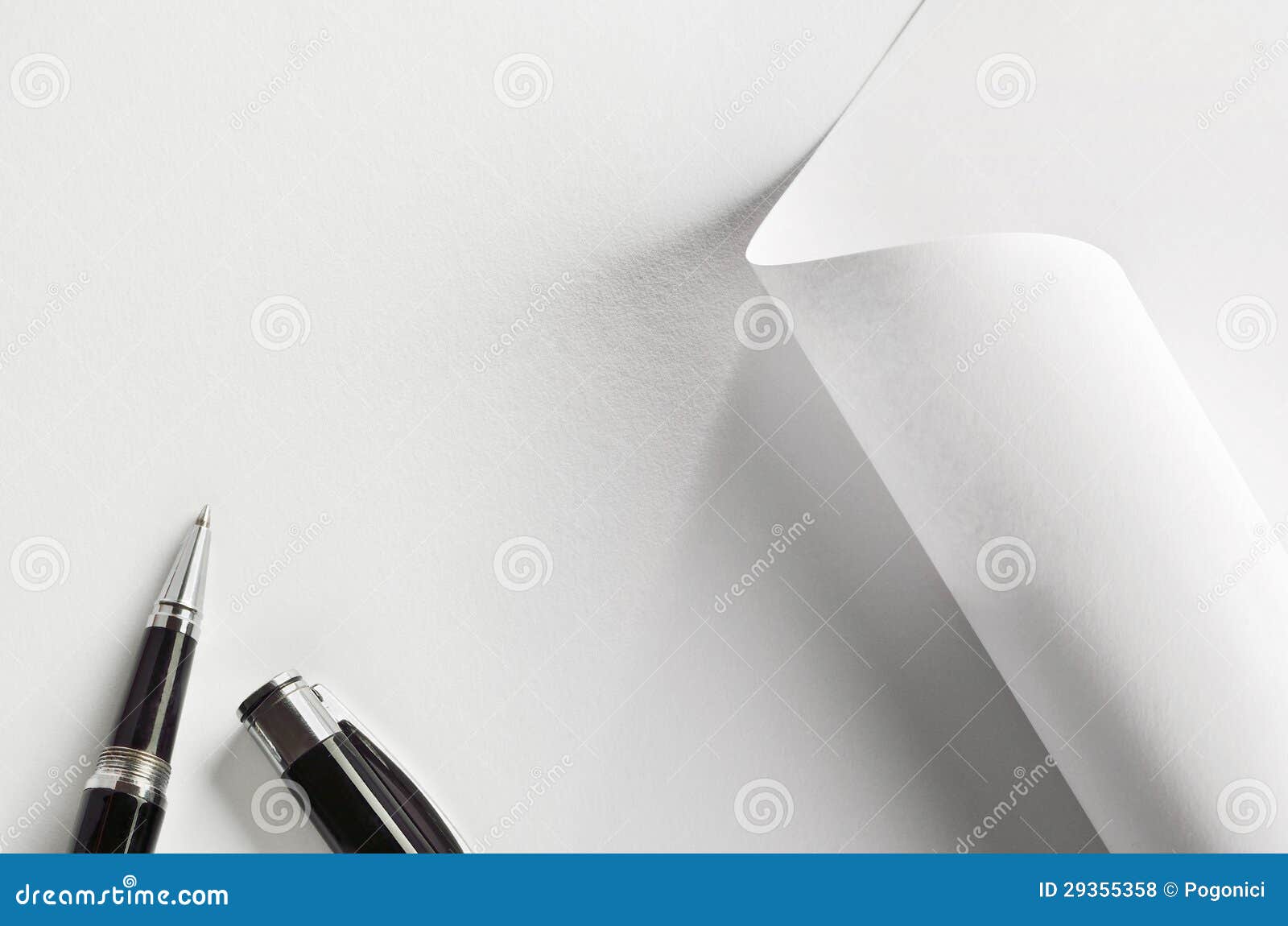 Pen and paper stock photo. Image of education, copybook - 29355358