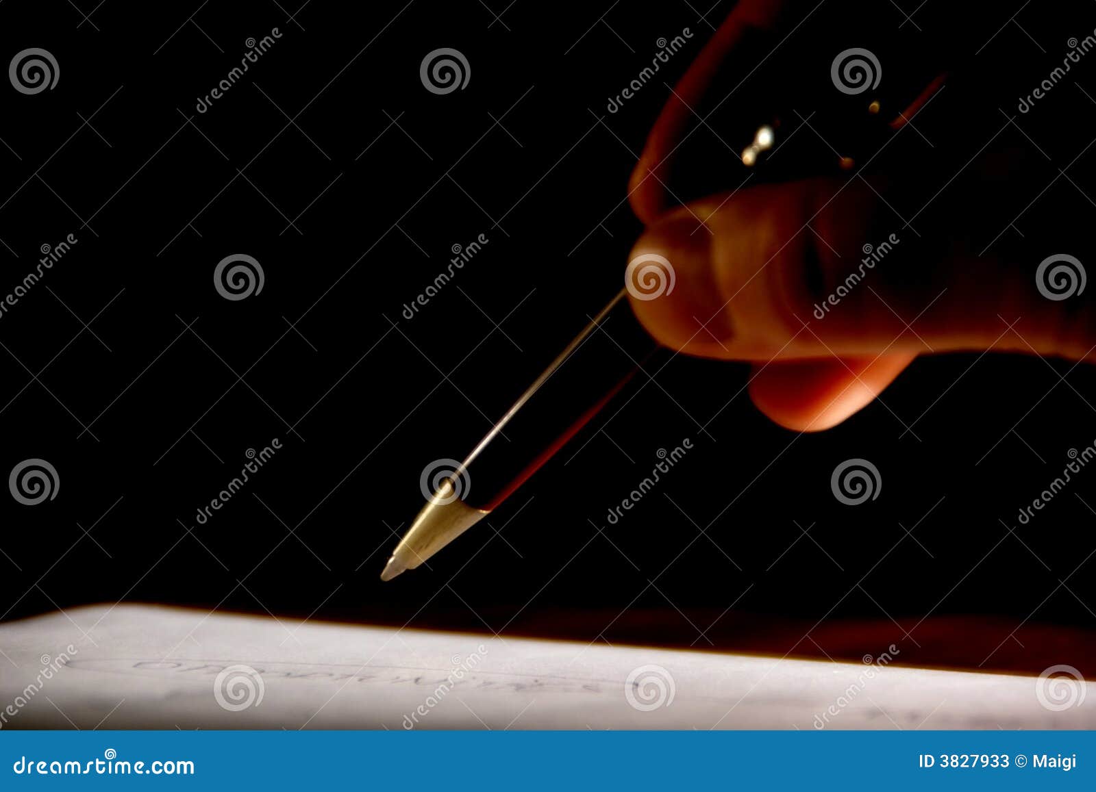 Pen and Paper stock image. Image of document, correspondence - 3827933