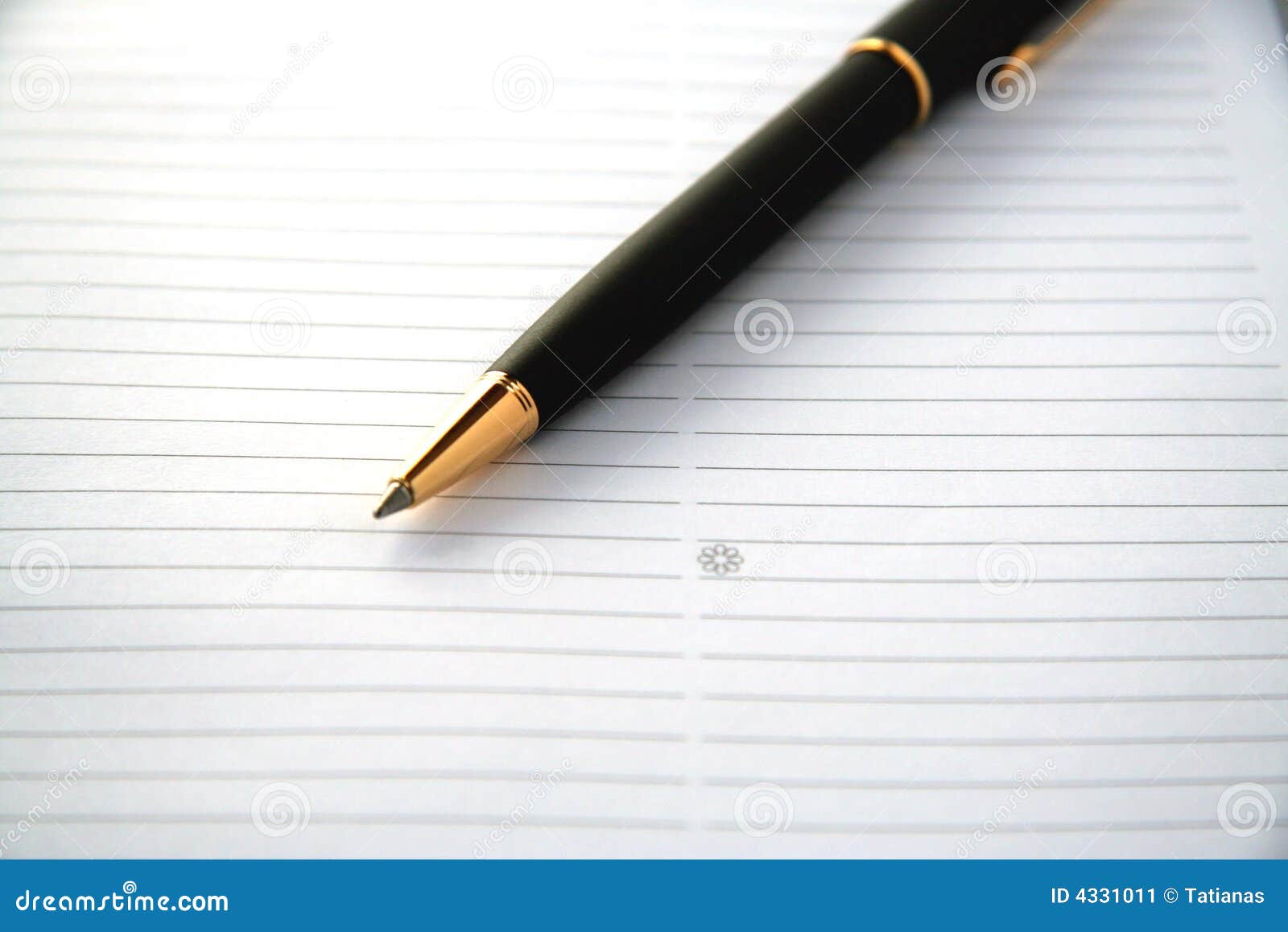 Pen & paper. stock image. Image of professional, legal - 4331011