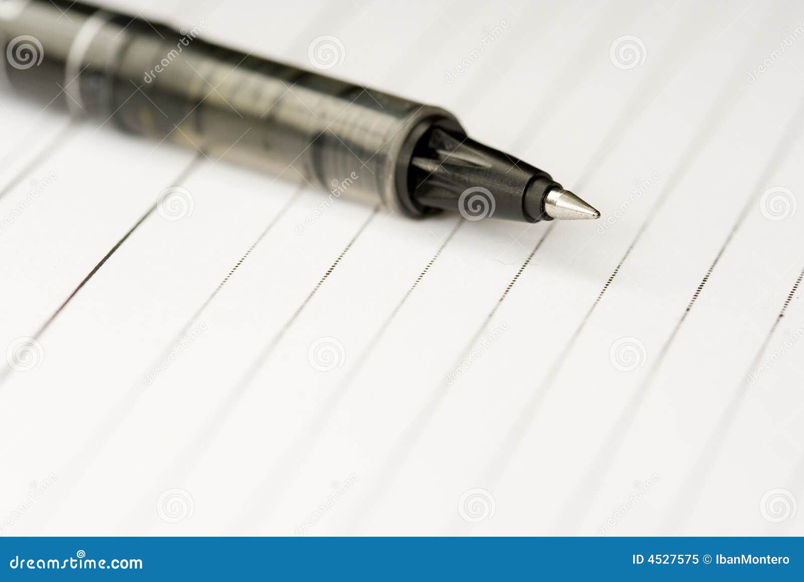 Pen and paper stock image. Image of signature, blank, write - 4527575