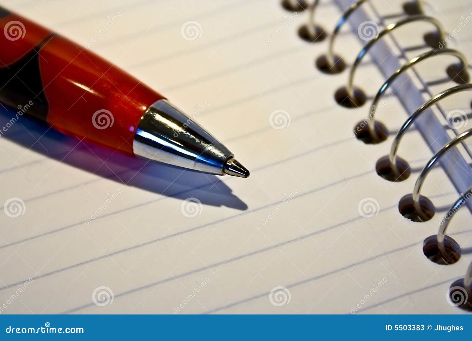 Pen and Paper stock image. Image of lined, ballpoint, school - 5503383