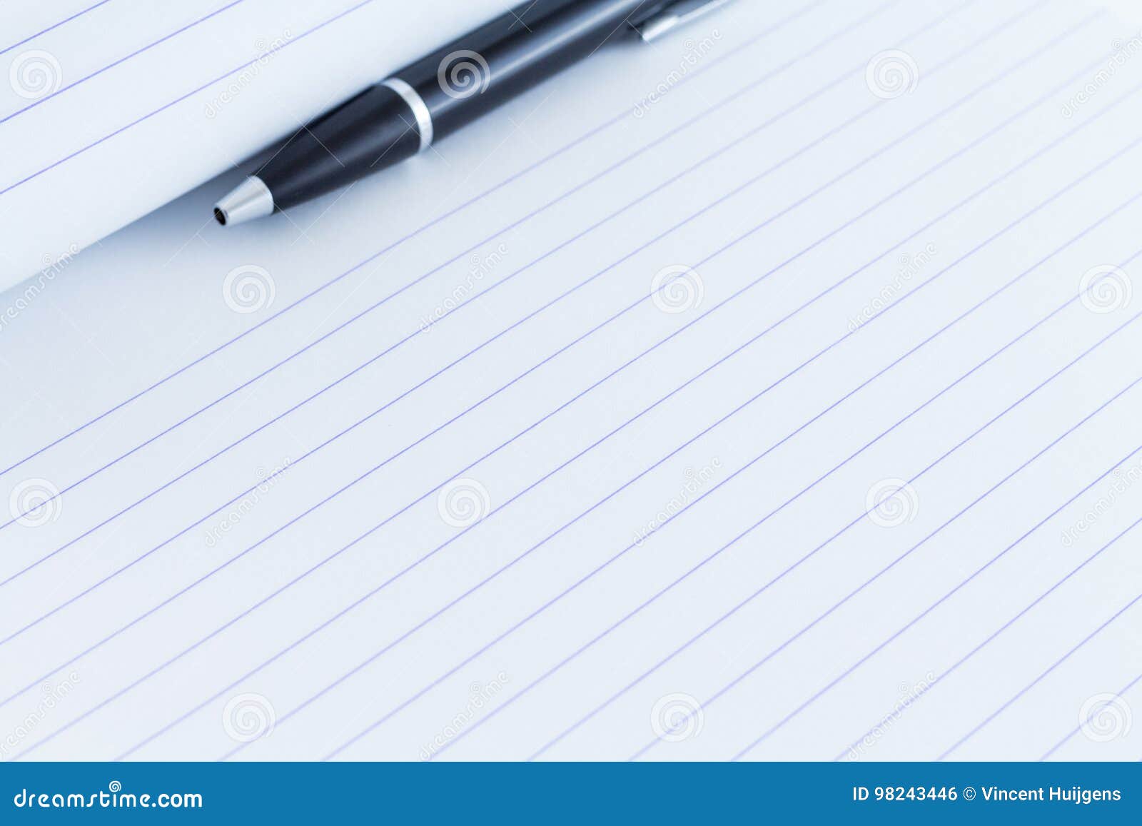 Pen and paper stock photo. Image of empty, letter, write - 98243446