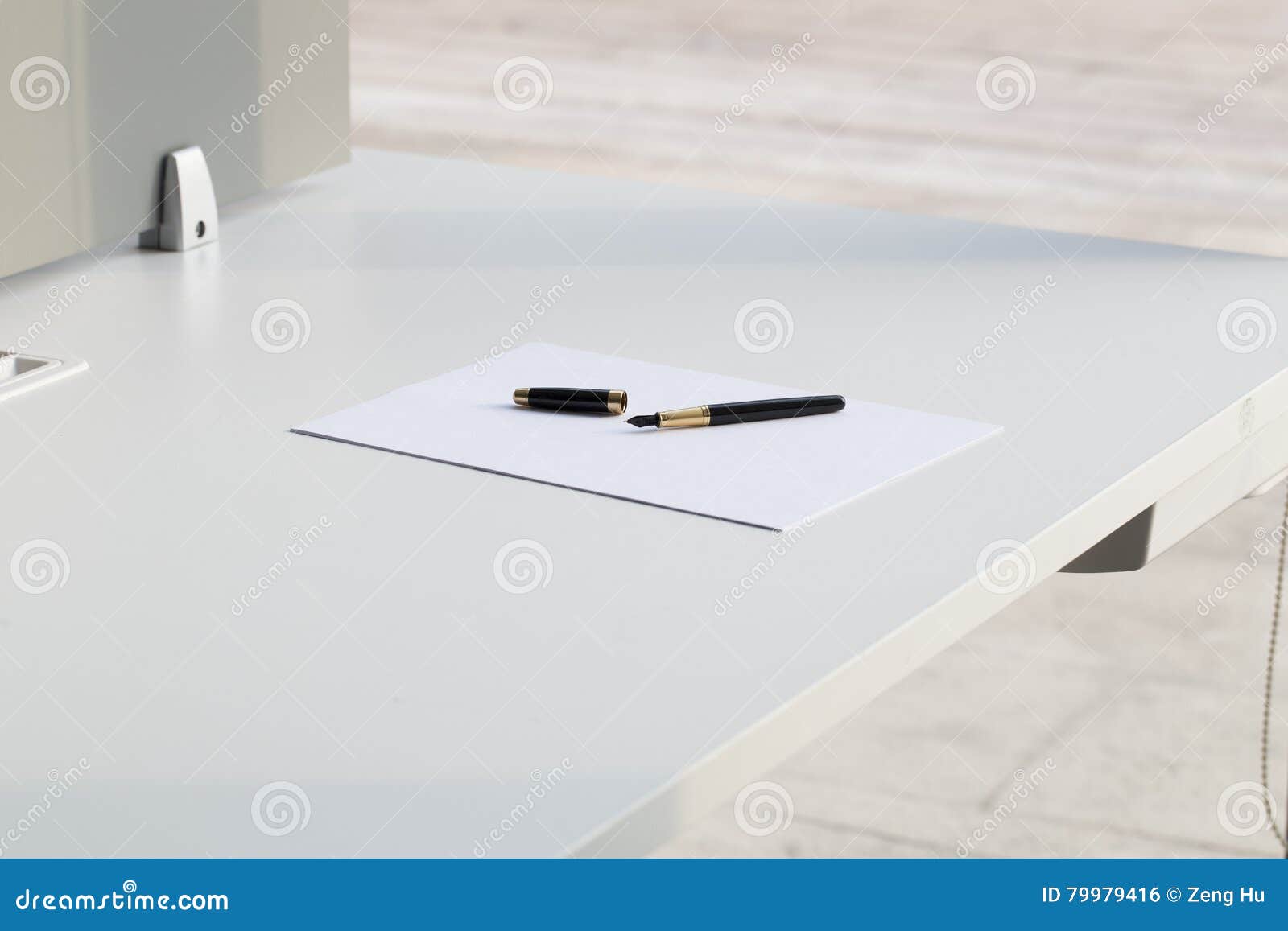 Pen and paper stock photo. Image of parchment, board - 79979416