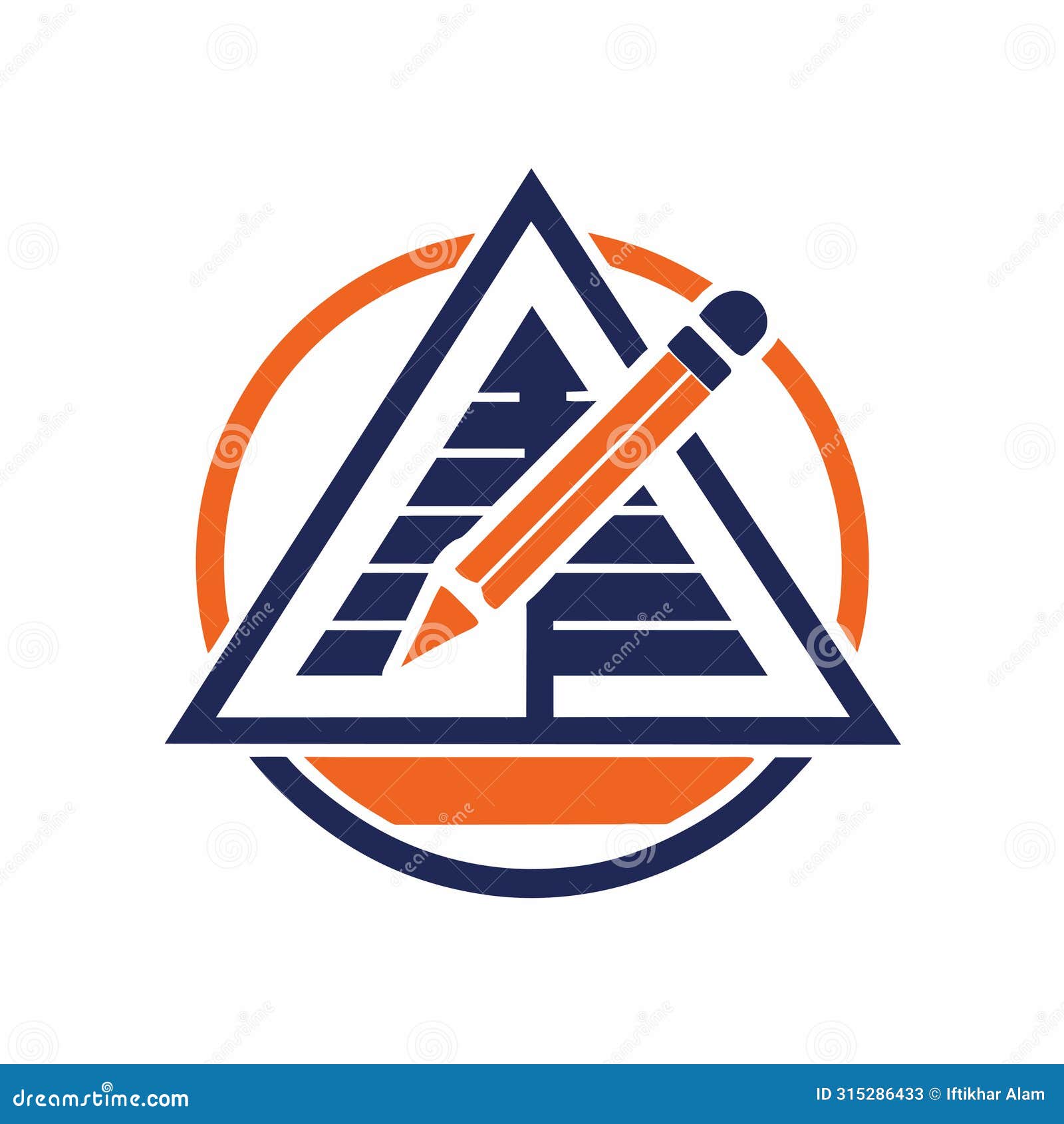 Pen, Paper, and Triangle for Contract Drafting Tool Logo, Design a ...
