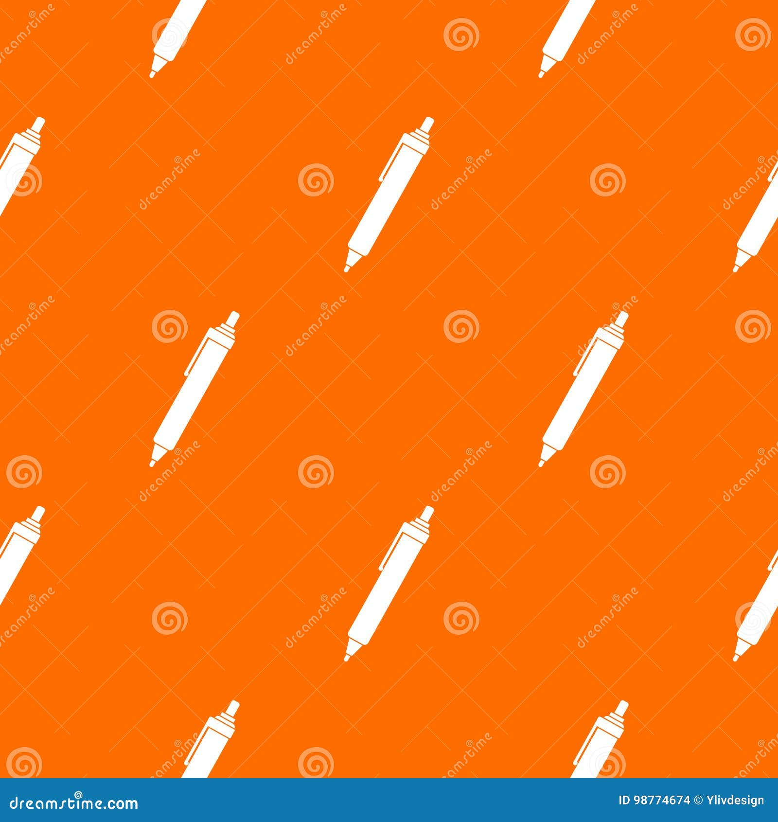 Pen pattern seamless stock vector. Illustration of notebook - 98774674