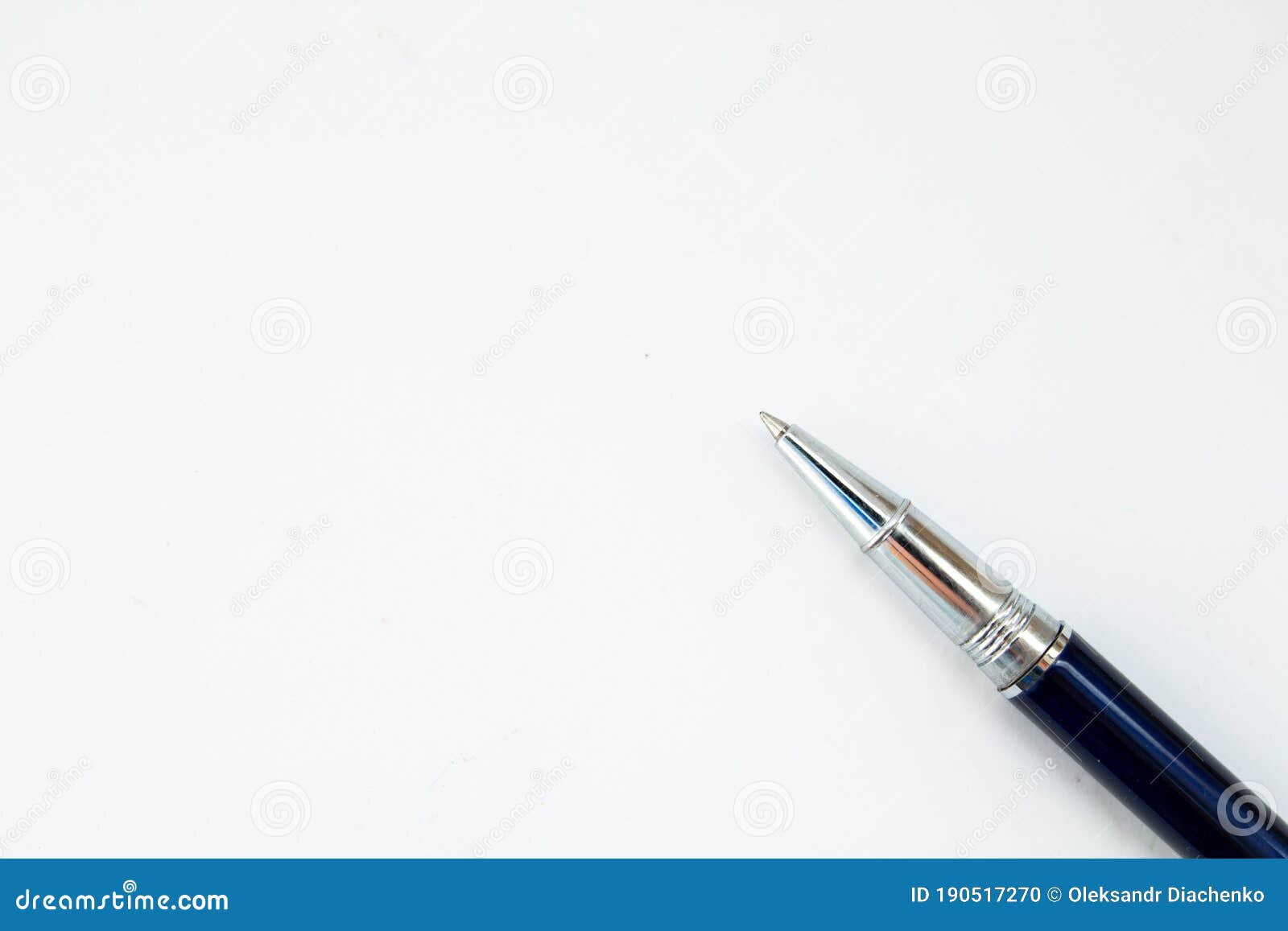 Pen on a piece of a paper stock photo. Image of greeting - 190517270