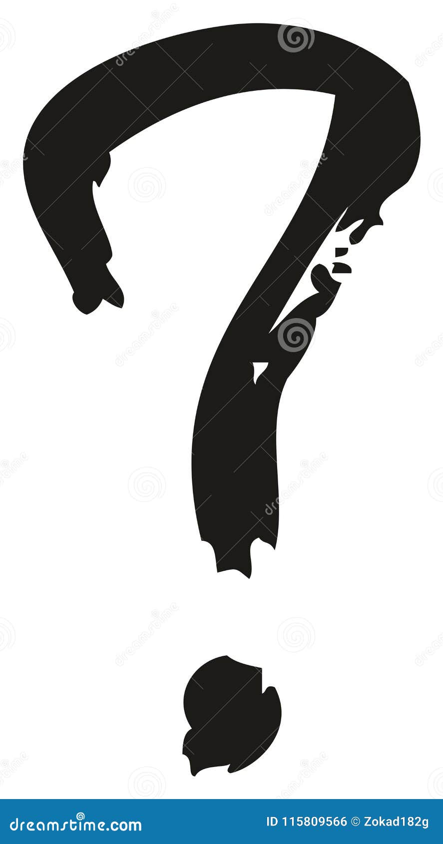 Pen Question Mark Symbol Freehand Pattern & Background Element Set 02 ...