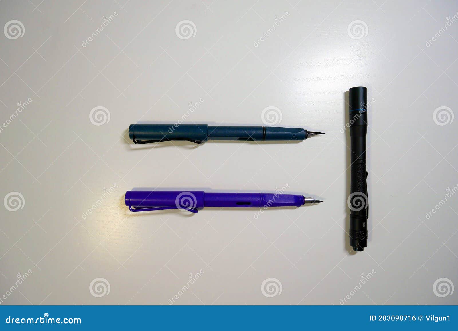 Pen Refill Writing Accessories. Details and Close-up. Stock Photo ...