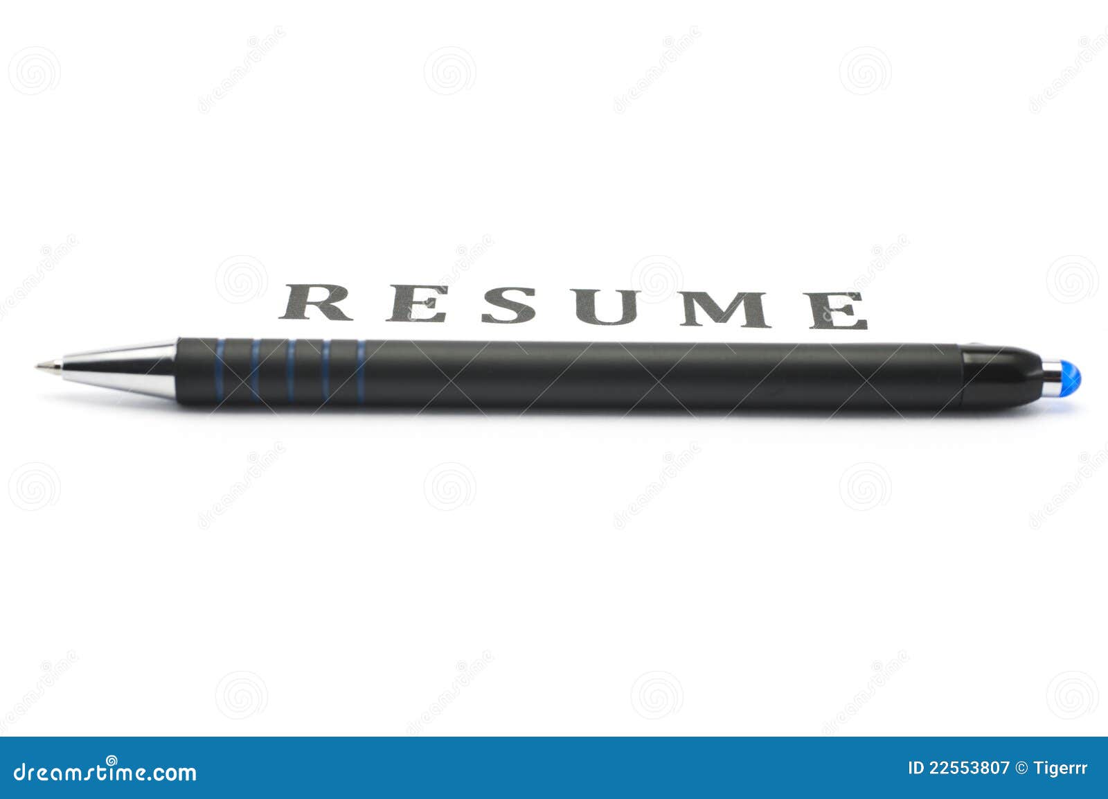Pen and resume stock image. Image of blank, foreground - 22553807