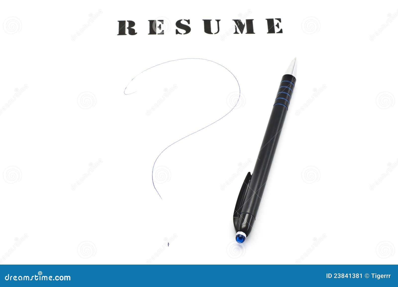 Pen and resume stock image. Image of foreground, search - 23841381