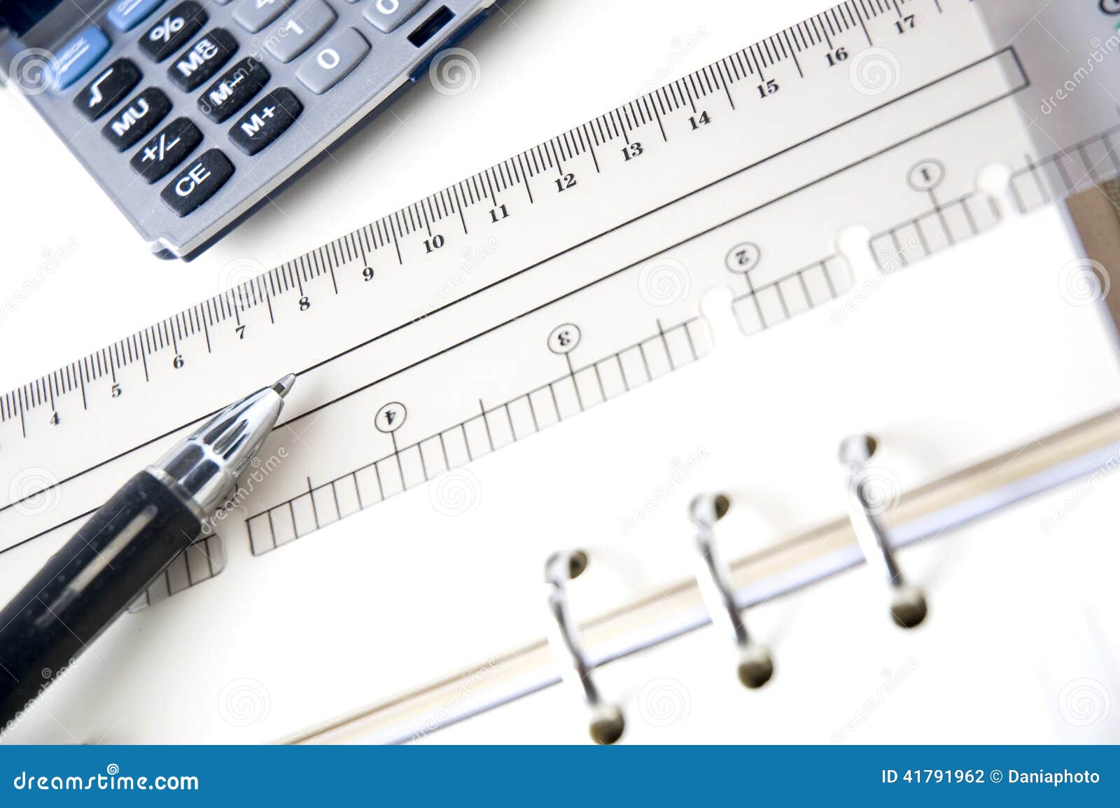 Pen on scale stock photo. Image of stationery, desk, project - 41791962