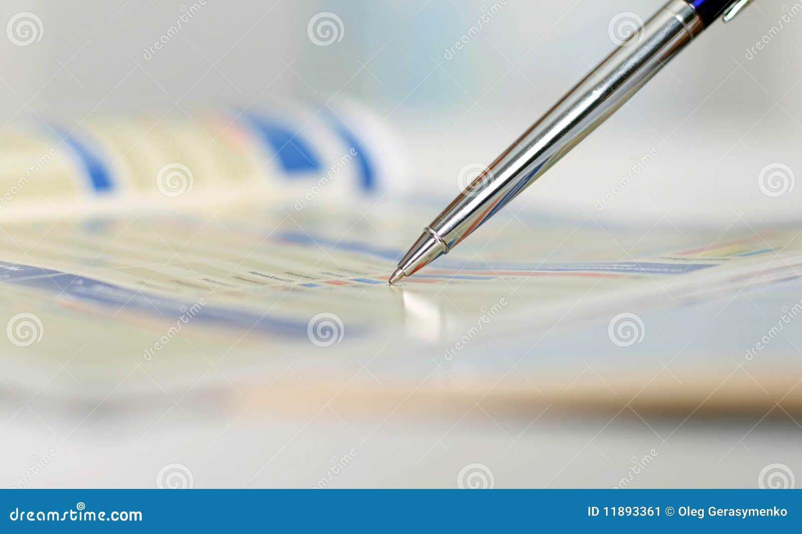 Pen showing diagram stock image. Image of chart, enterprise - 11893361